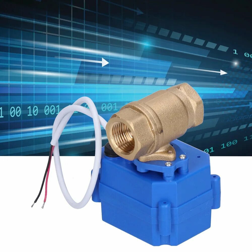 Моторизованный шаровой кран CWX-15N-CR04-DC9-24V-DN15, латунь, 1/2 дюйма