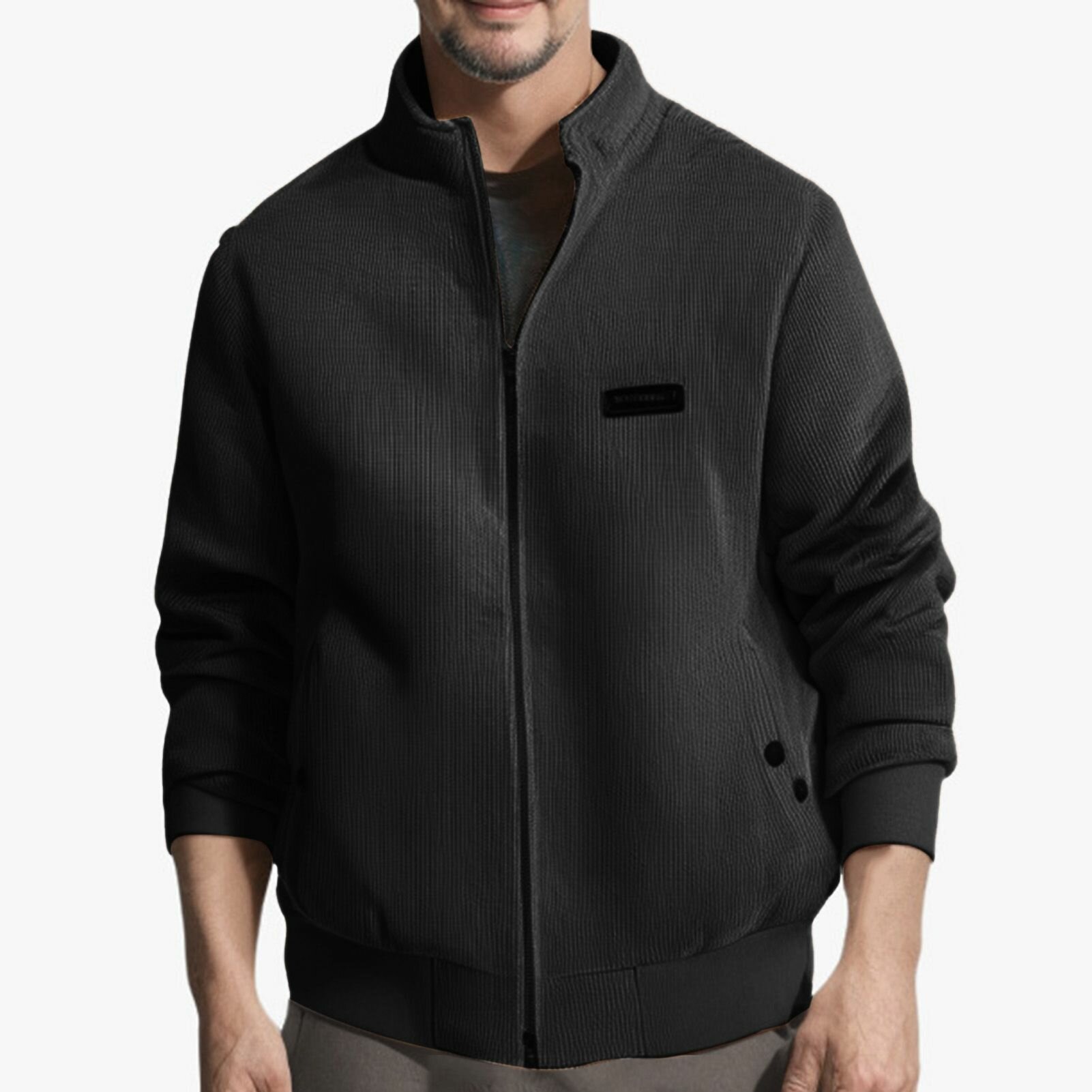 Мужская рабочая куртка из вельвета с утеплителем, карманами, цвет хаки, размер 5XL