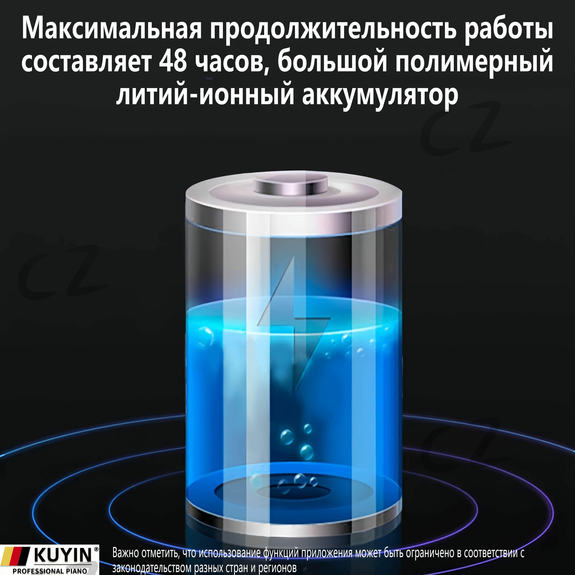Синтезатор музыкальный с микрофоном 61 клавиша, Электронное фортепиано, Музыкальные инструменты и игрушки для детей, Складной, Соединение по Bluetooth, педаль сустейна