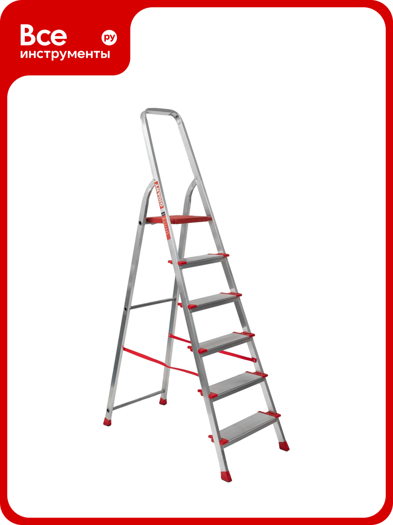 Стремянка Gigant 6 ступеней с шириной 130 мм, PROFI AAA-12