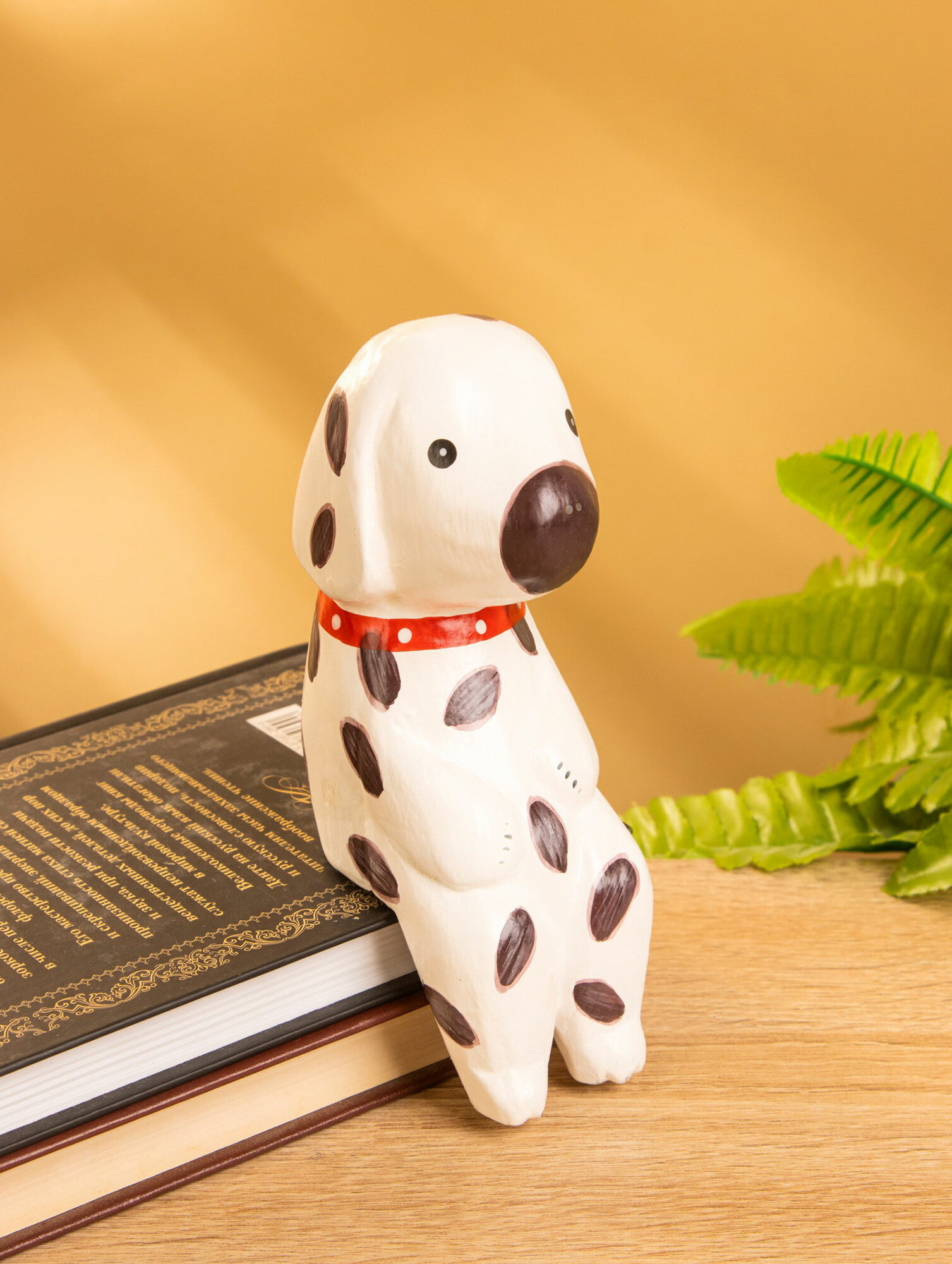 Сувенир "Далматинец сидячий", 5x6x15 см, дерево, цвет: белый