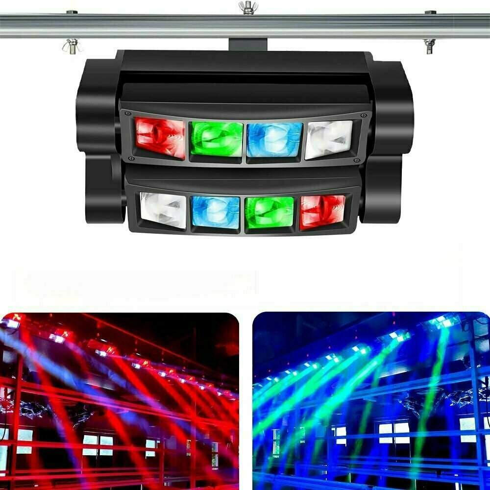 Моторизированный мини-прожектор смены цвета (колорчэнджер), 8x3Вт