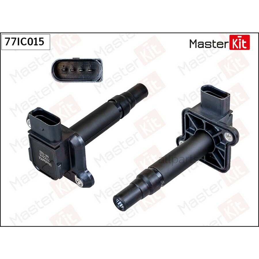 MASTERKIT 77IC015 77IC015 катушка зажигания\ AUDI A8 3.7/4.2, VW GOLF IV 1.8T