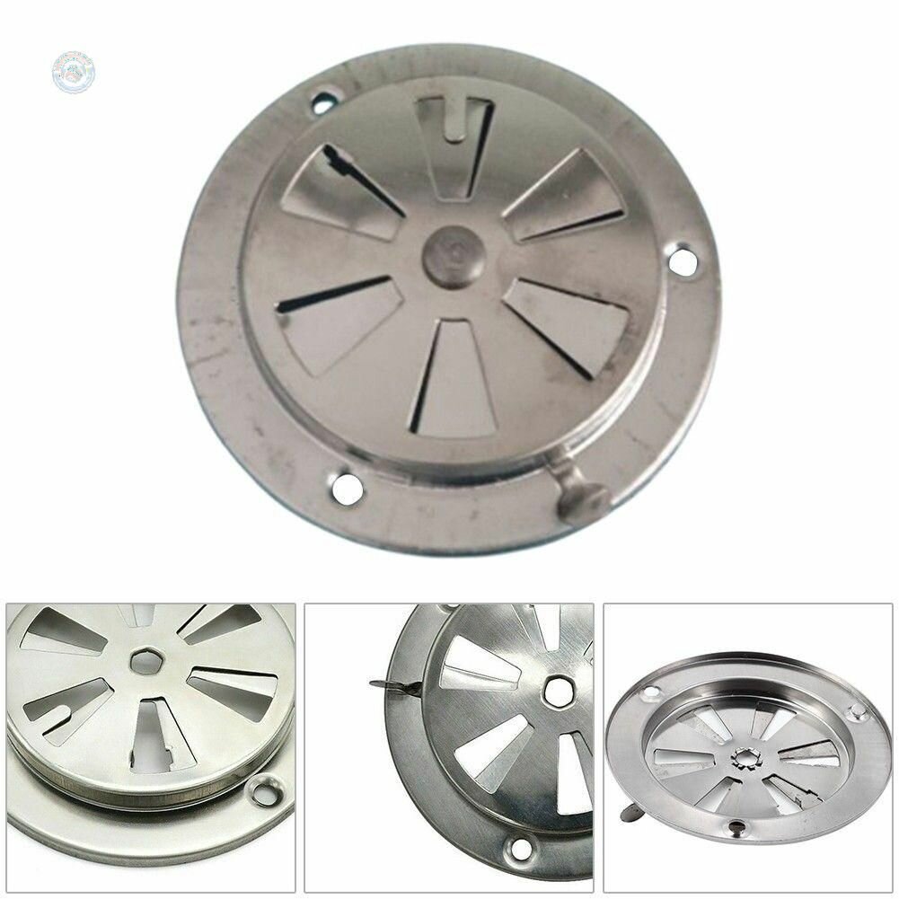 Запорный вентиль для духовки и тепловых камер, регулируемый воздухоотводчик из нержавеющей стали, плавное управление потоком, бесшумная установка, сменный демпфер