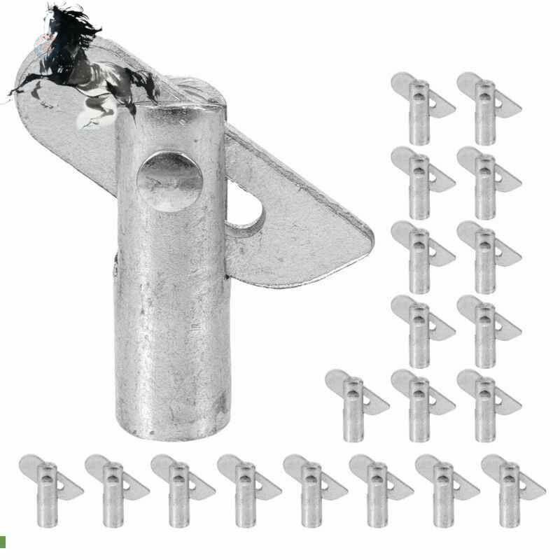 20 замков для строительных лесов, стальные крепежные петли для ворот и полок, серебристые фиксаторы, универсальные аксессуары для строительства и дома
