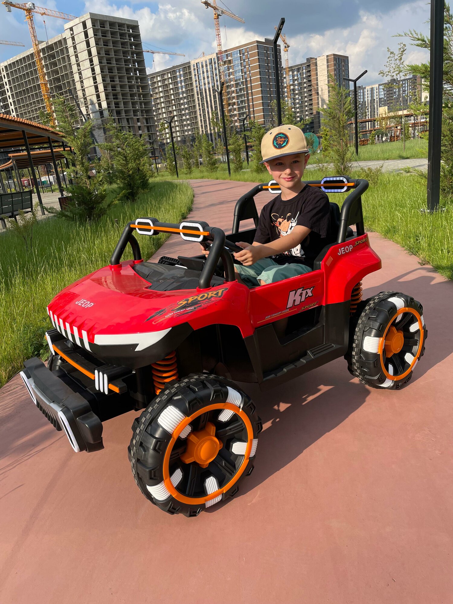 Детский Электромобиль Джип Большой на пульте управления с Bluetooth