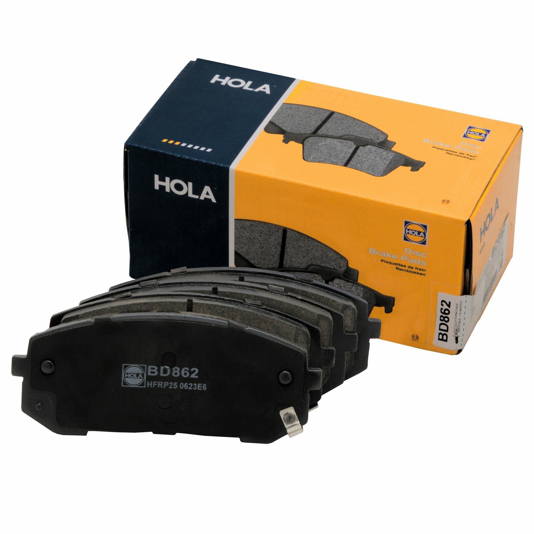 Тормозные колодки дисковые HOLA BD862