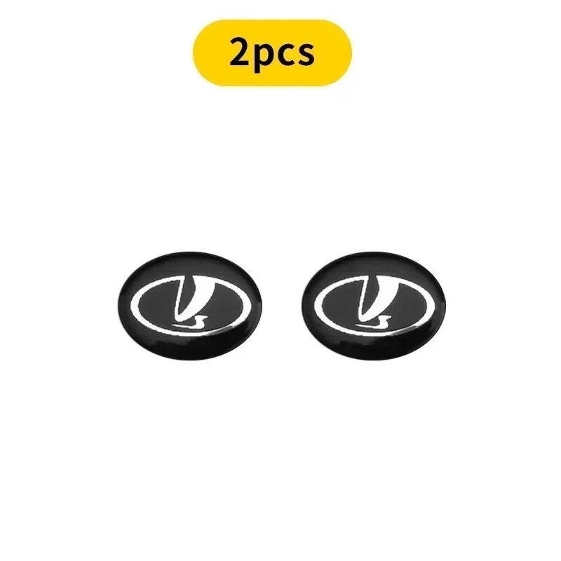 14 мм дистанционная эмблема автомобиля, логотип, наклейки на ключи, аксессуары для For Lada-2pcs