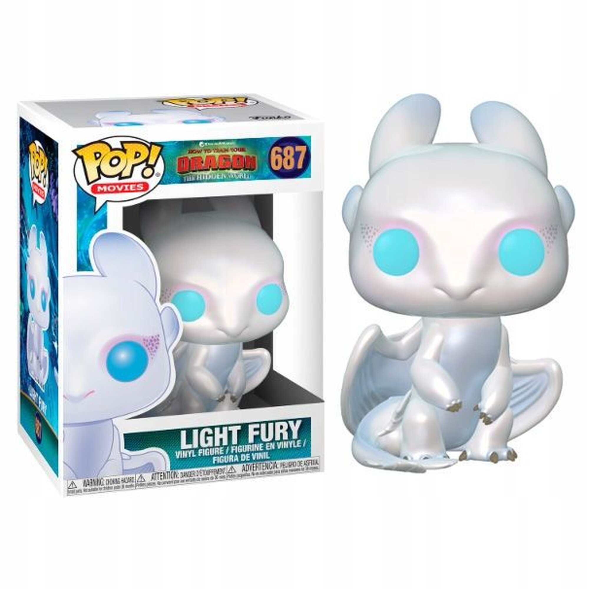 Фигурки Funko Pop MOVIES - Коллекционная фигурка DRAGONS Как приручить дракона LIGHT FURY - Фанко 687