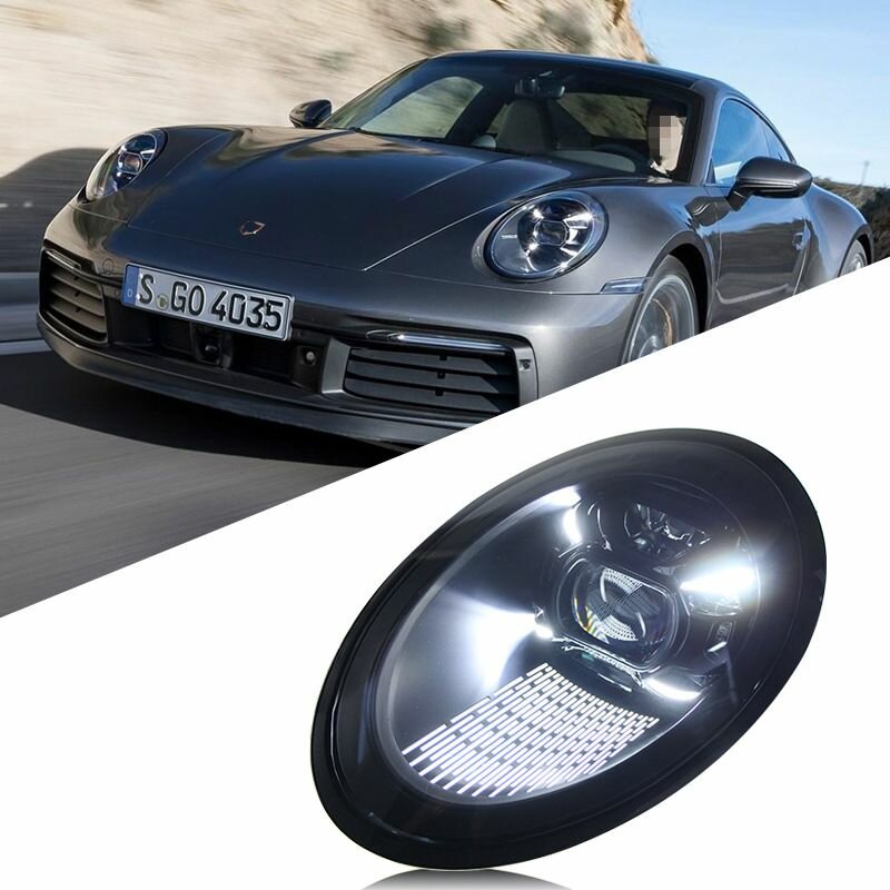 Фары для Porsche 911 2012–2018 — комплект, матричные LED дневные ходовые огни, лазерные фары, 2 шт.