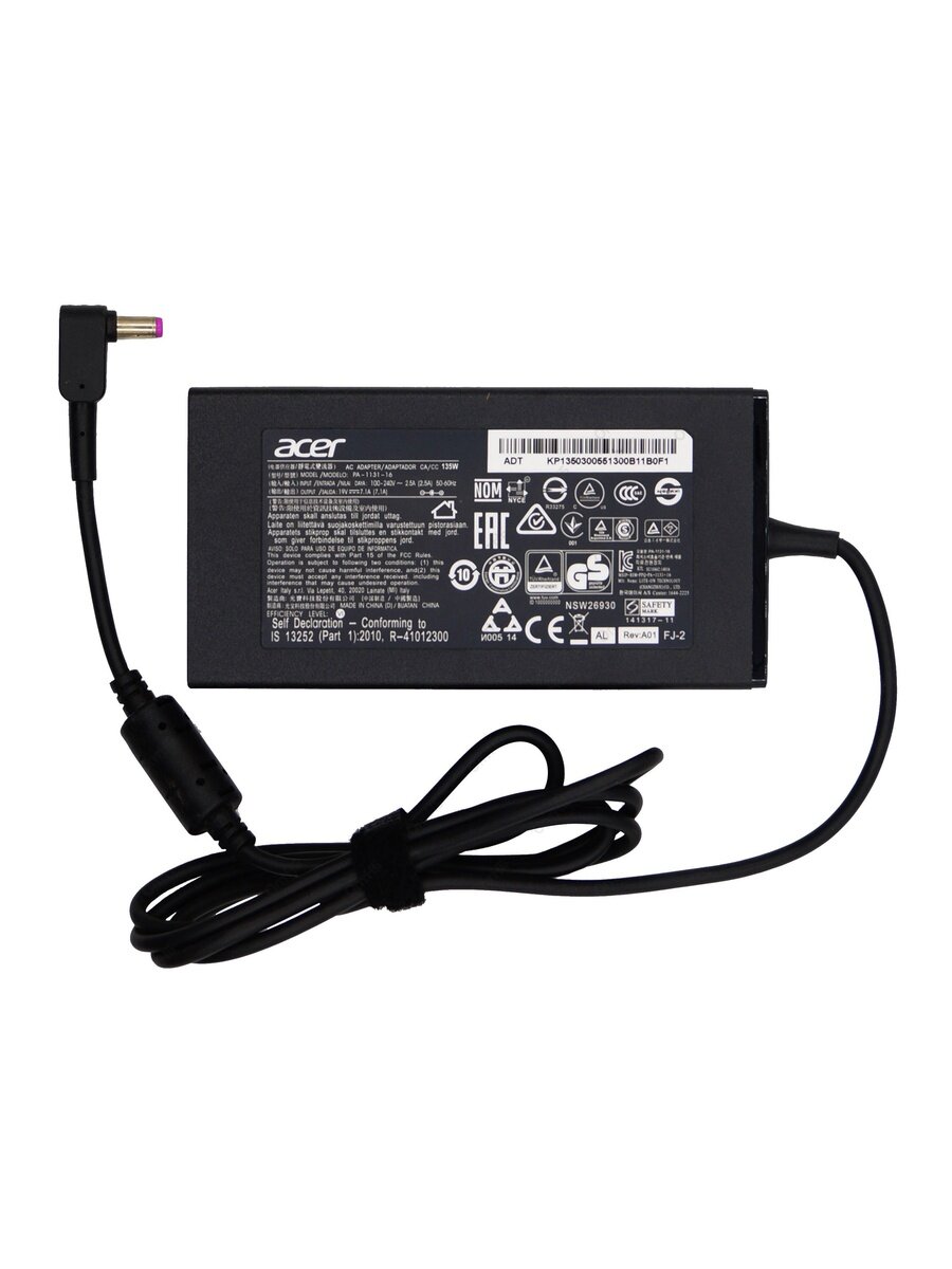 Блок питания Acer 5.5x1.7мм, 135W (19V, 7.1A)