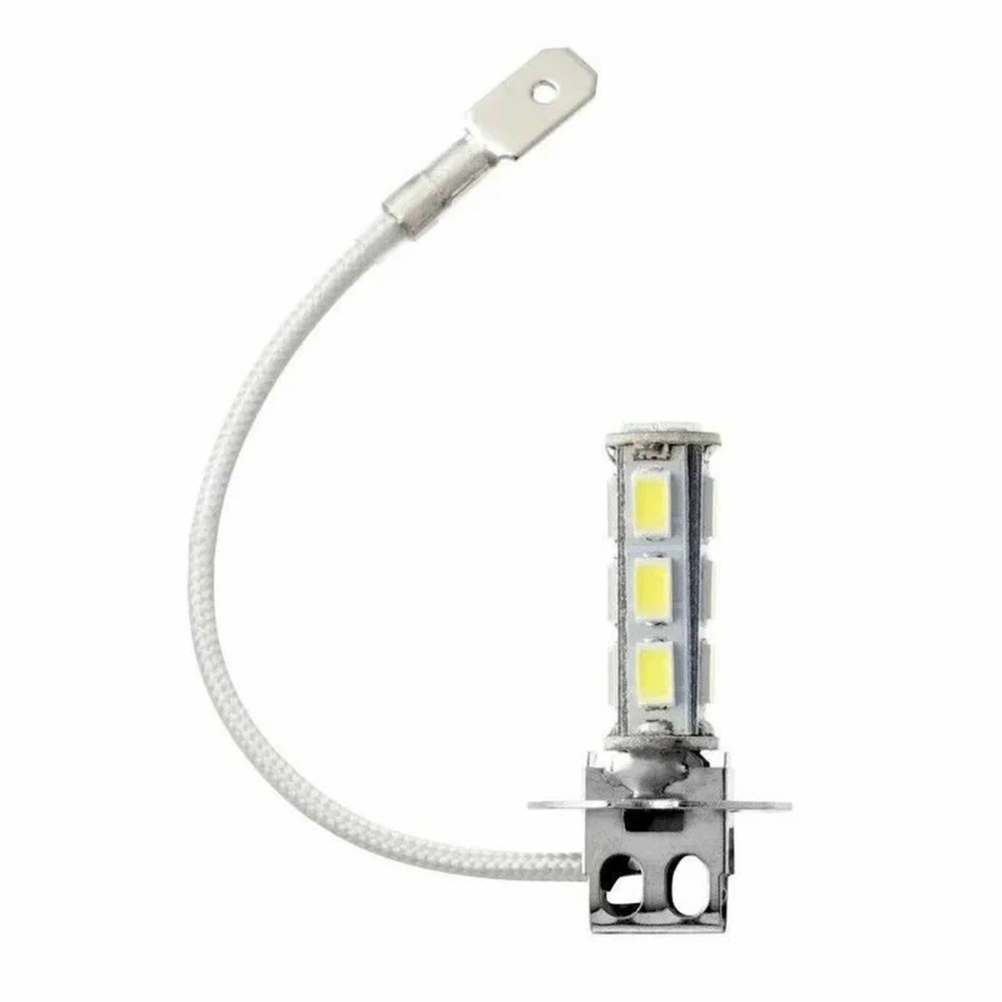Лампа светодиодная головного света H3 PK22s 12V 35W White, маяк 12H3W14SMD5630BL (блистер 1 шт.)