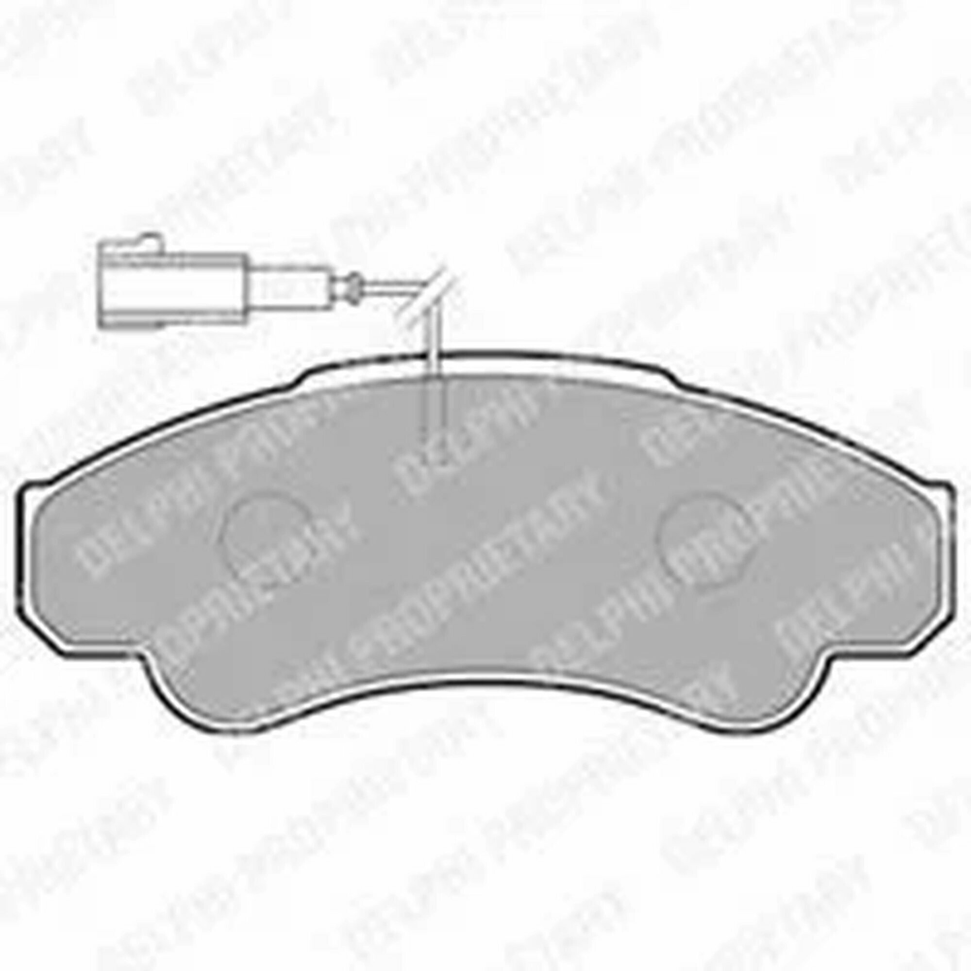 Колодки тормозные дисковые, DELPHI LP1751