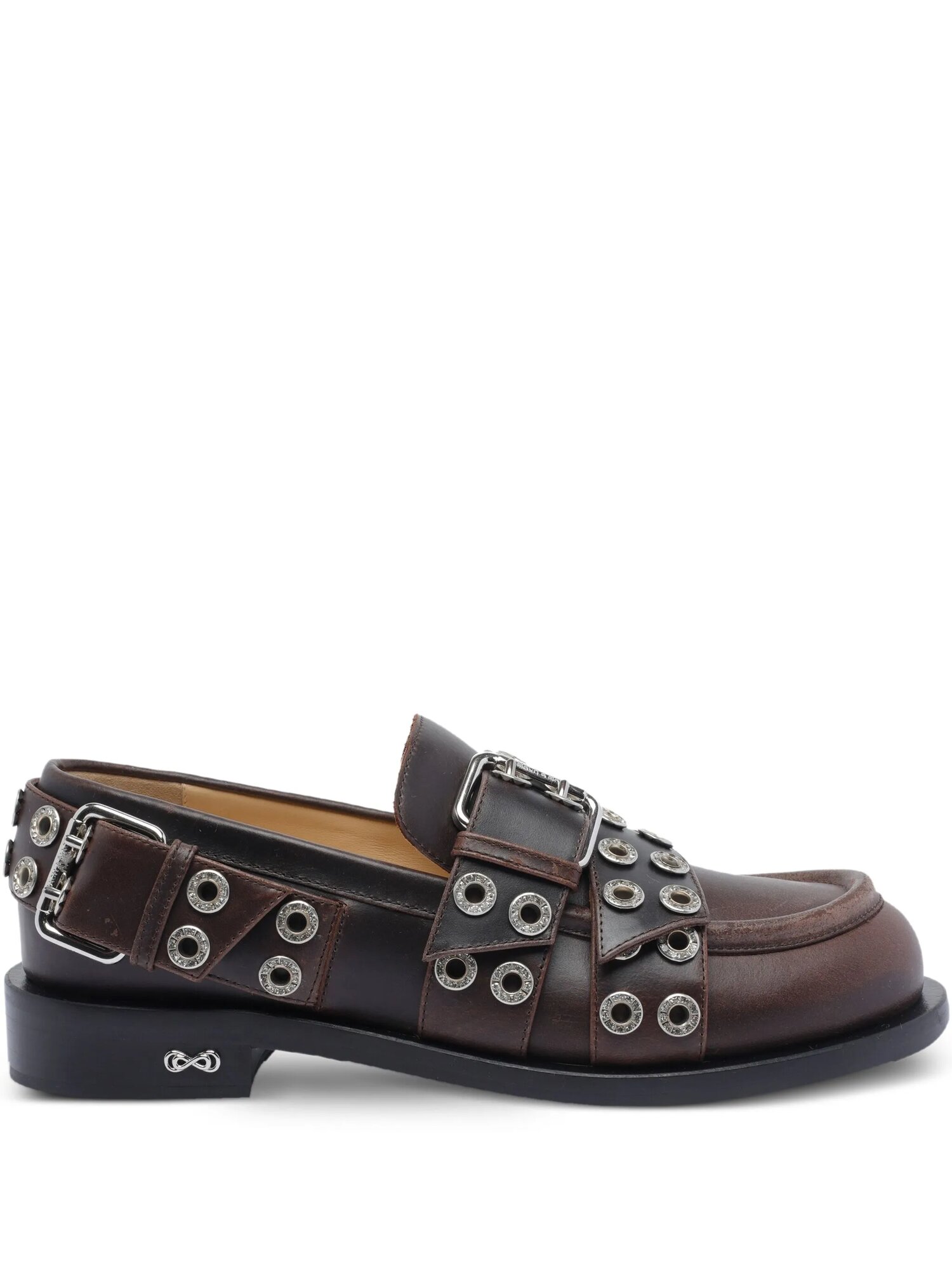 Лоферы Buckle-detail eyelet loafers