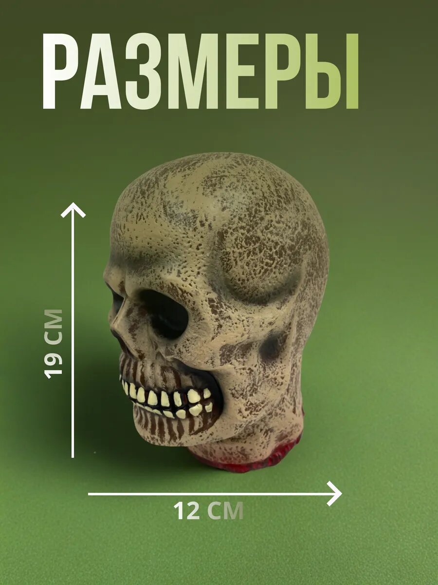 Голова "Череп" на хэллоуин
