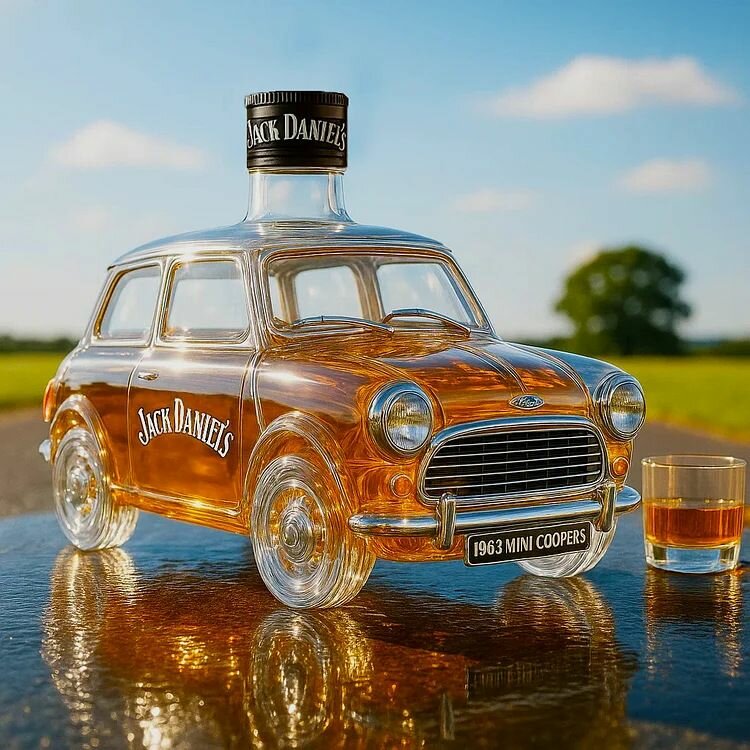 Кросс-бордерная забавная бутылка виски с французским бульдогом