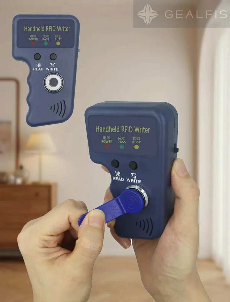 Считыватель карт контроля доступа, портативный RFID, частота 125 кГц, совместимый с различными чипами, практичный и долговечный