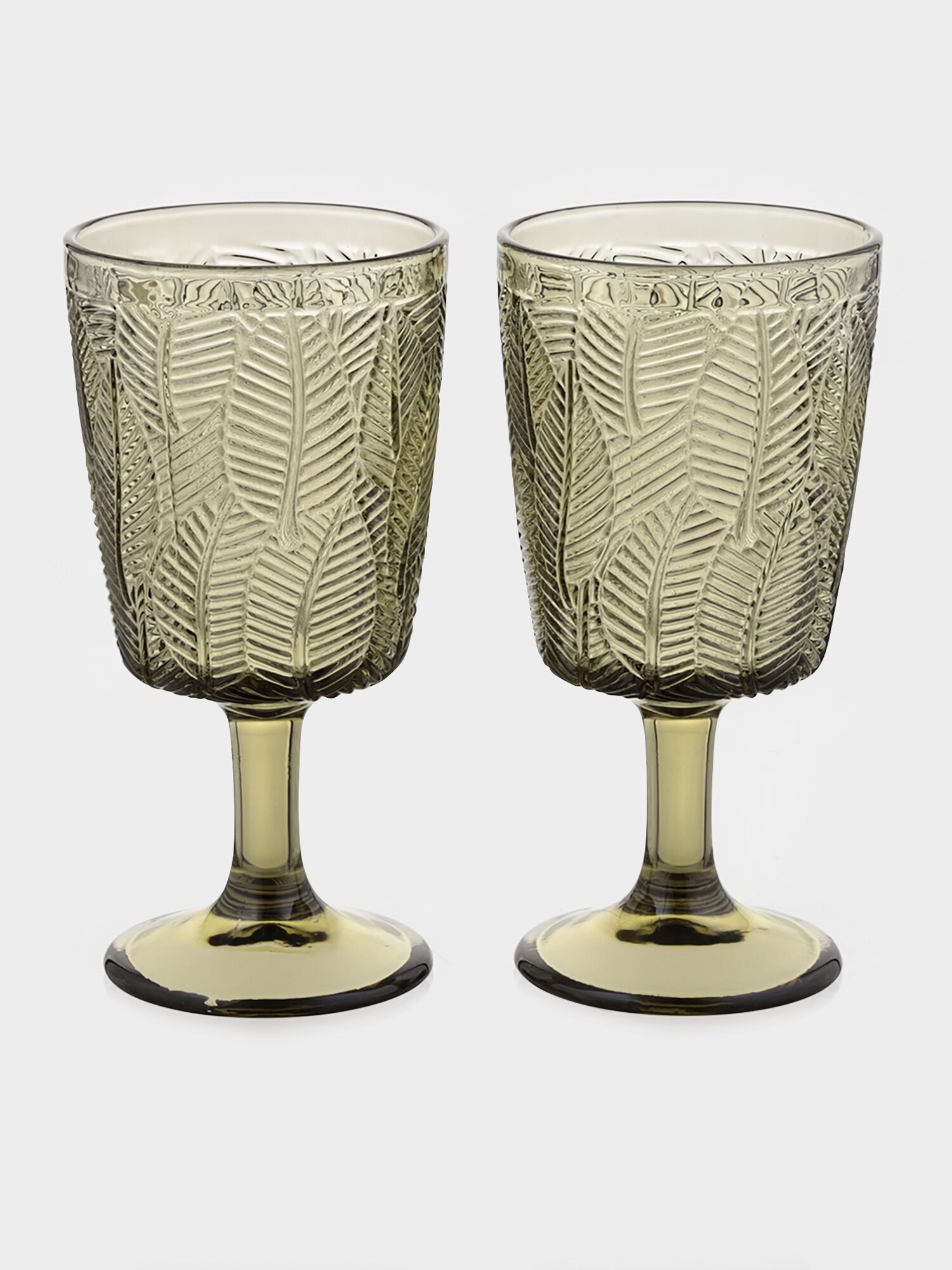 Набор бокалов Подарочный "Флорин" 2 шт 300 мл, стекло, цвет зеленый