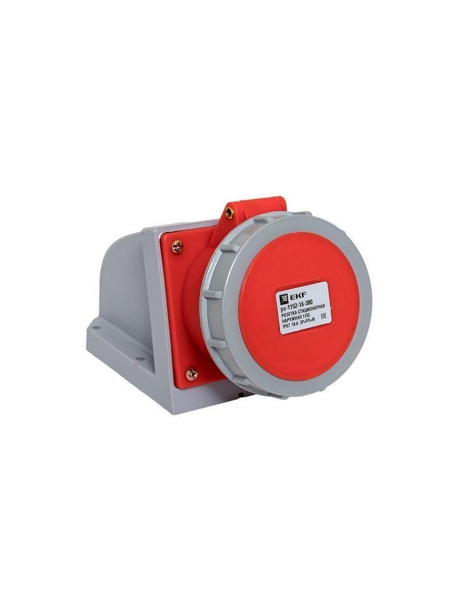Розетка стационарная наружная 1152 3Р+РЕ+N 16А 380В IP67 PROxima EKF ps-1152-16-380