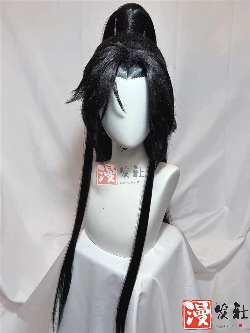 Styled Mo Ran Косплей Парик Erha And His White Cat Master Косплей Парик Аниме Аксессуары Хэллоуин Косплей Опора Парик Tian Guan Ci Fu