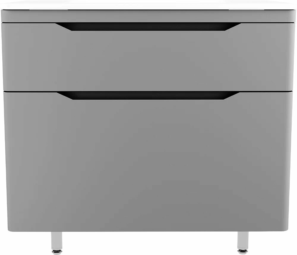 Тумба под раковину без столешницы Style Line Марелла 90 напольная, антискрейтч, серая