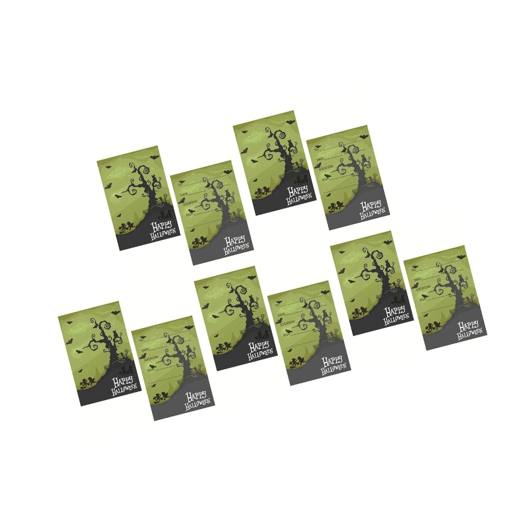 Пригласительный билет на Хэллоуин Поздравительные Открытки на Хэллоуин 4x5 дюймов Пригласительный билет На Вечеринку