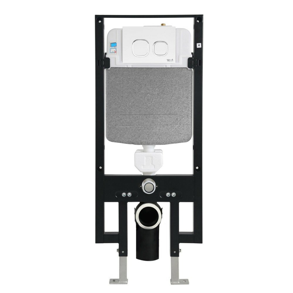 Инсталляция для унитаза WeltWasser Amberg 10000008217 с белой кнопкой