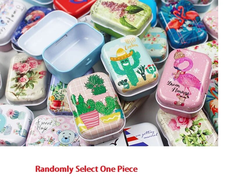 Мини-коробочки из олова lyybx, набор из 10 штук Random 1pc