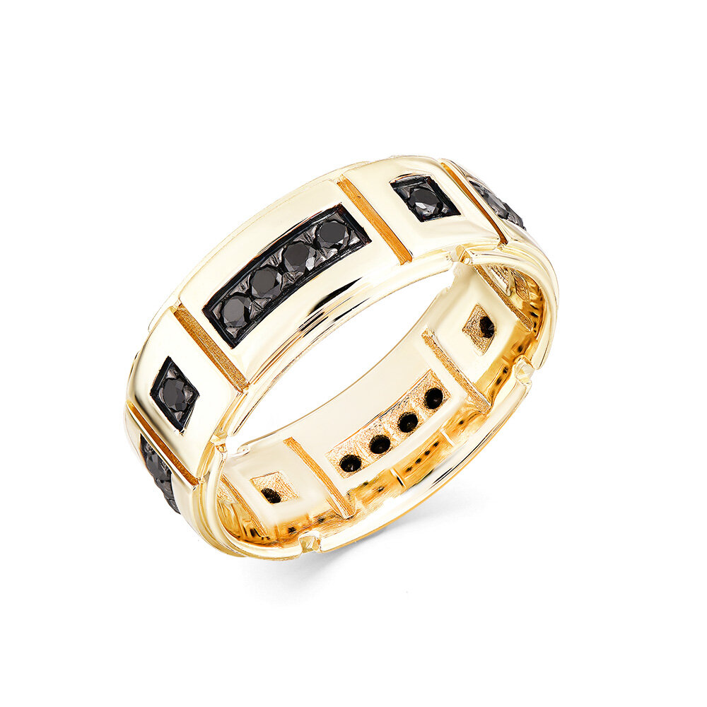 Кольцо, желтое золото, 585 проба, бриллиант