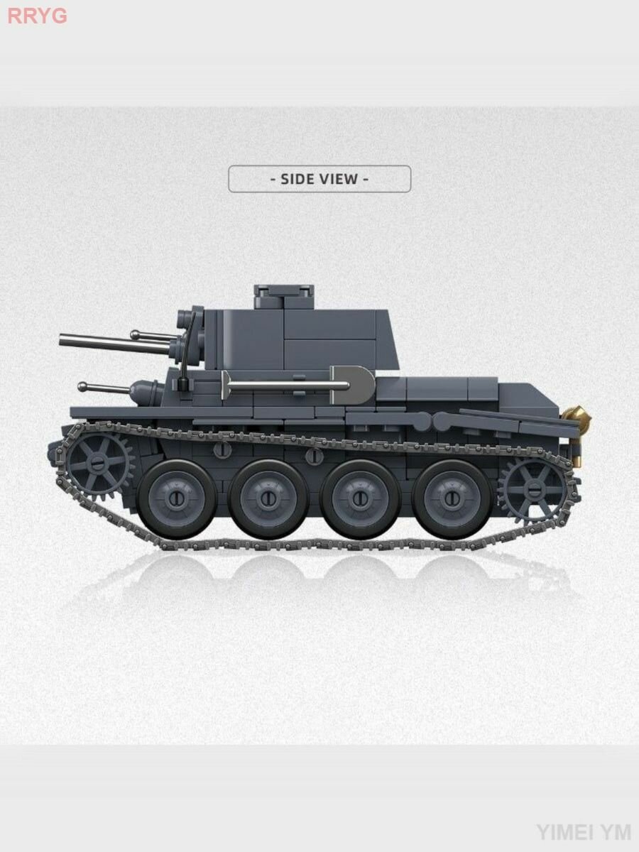 Составная модель: легкий разведывательный танк Pp. Кпфв.38(t) (Вторая мировая война). Коллекционное издание, Дизайнерское-DKD-CJ0818