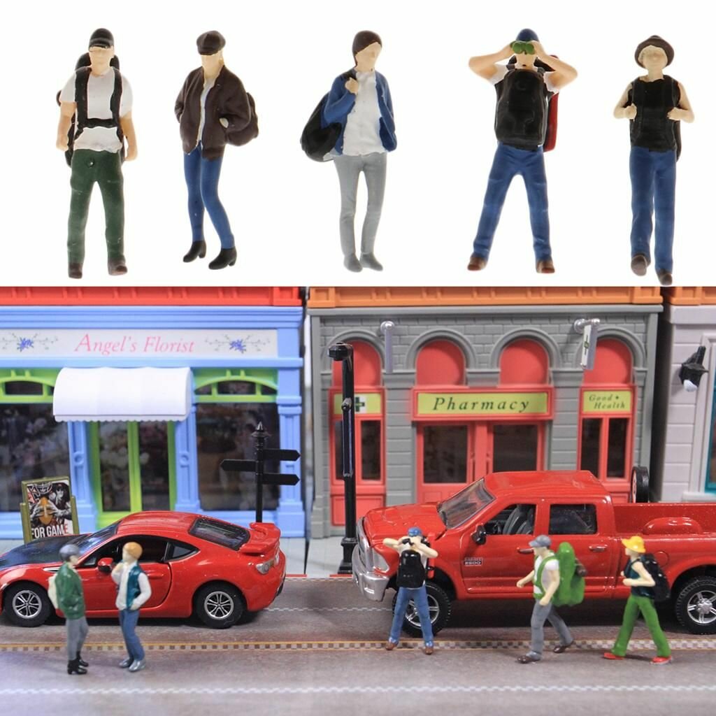 1/64 фигурки, диорама, уличная сцена, модель сценария, комплект