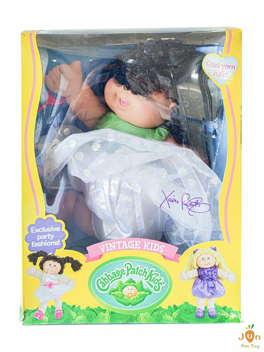 Cabbage Patch Kids Vintage Kids / Игрушки для девочек, одетые в красивую одежду, со свидетельством о рождении, подойдут в качестве подарка на день рождения