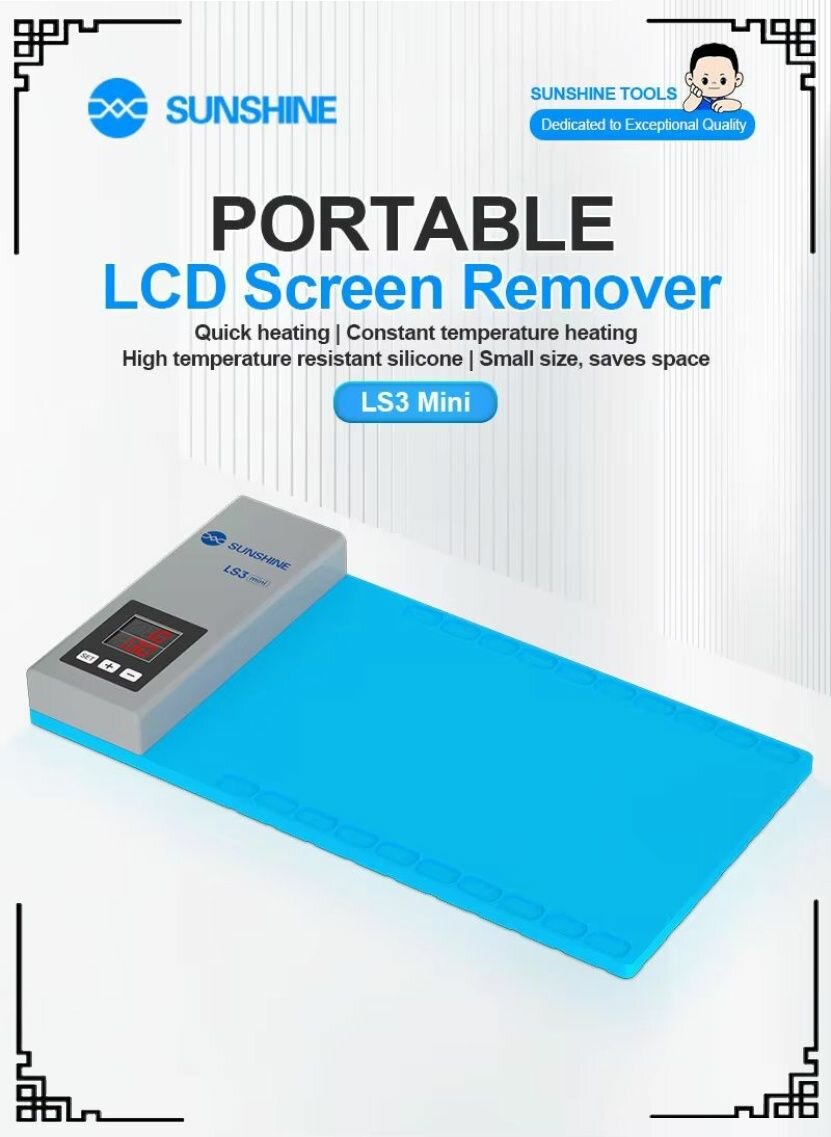 Термоковрик (сепаратор) для снятия дисплеев Sunshine LS3 Mini, разделитель ЖК-экрана, нагревательная платформа