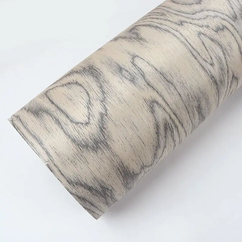 250 см × 55 см листы из инженерного дерева, экзотический деревянный шпон для деревообработки, мебели, фанеры, настенное художественное украшение для отеля, 1 Sheet Gray, 0.4mm-250cm-55cm