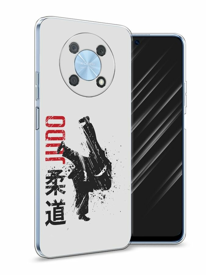 Силиконовый чехол на Huawei Nova Y90 / Хуавей Нова 90 с принтом "Дзюдо"
