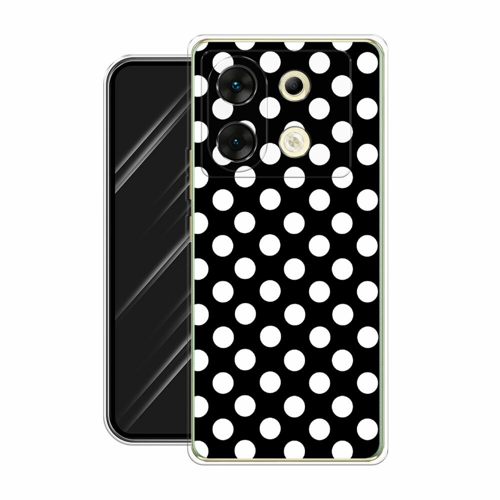 Чехол на Infinix Zero 30 5G / Инфиникс Зеро 30 5G с принтом горох — фото 1