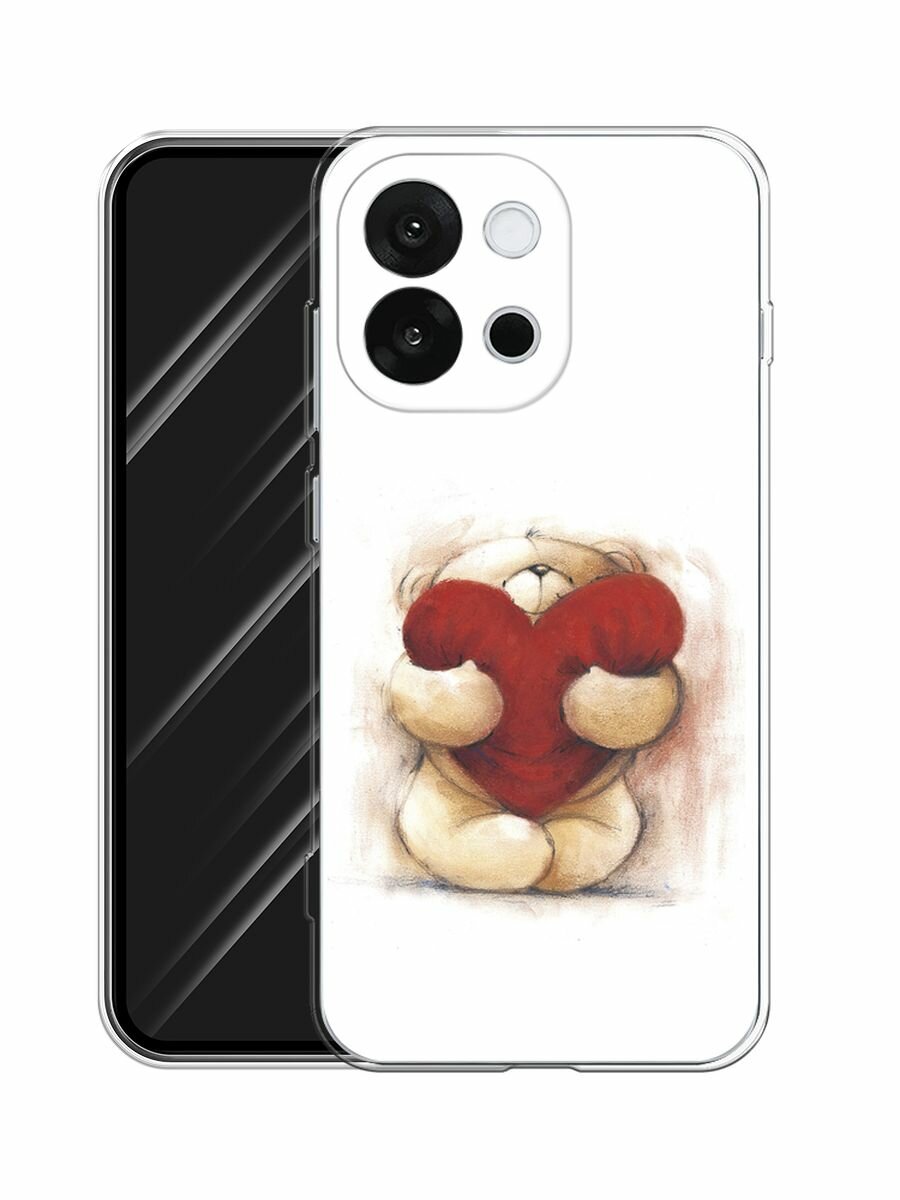 Чехол на OnePlus 13T / Ван Плас 13Т с принтом "Мишка с сердцем 1" — фото 1