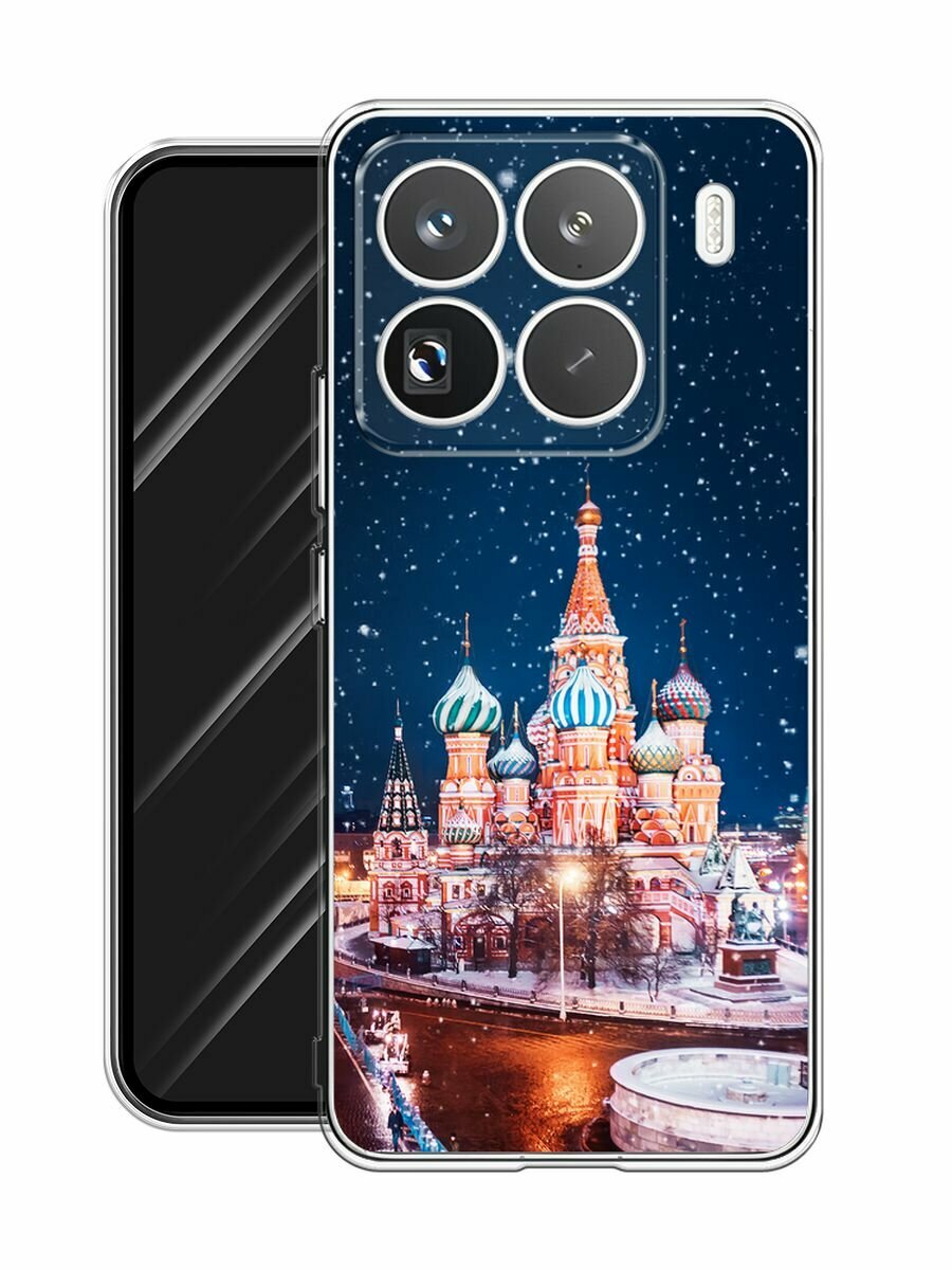 Силиконовый чехол на Xiaomi 15 Pro / Сяоми 15 Про с принтом "Москва 1" — фото 1