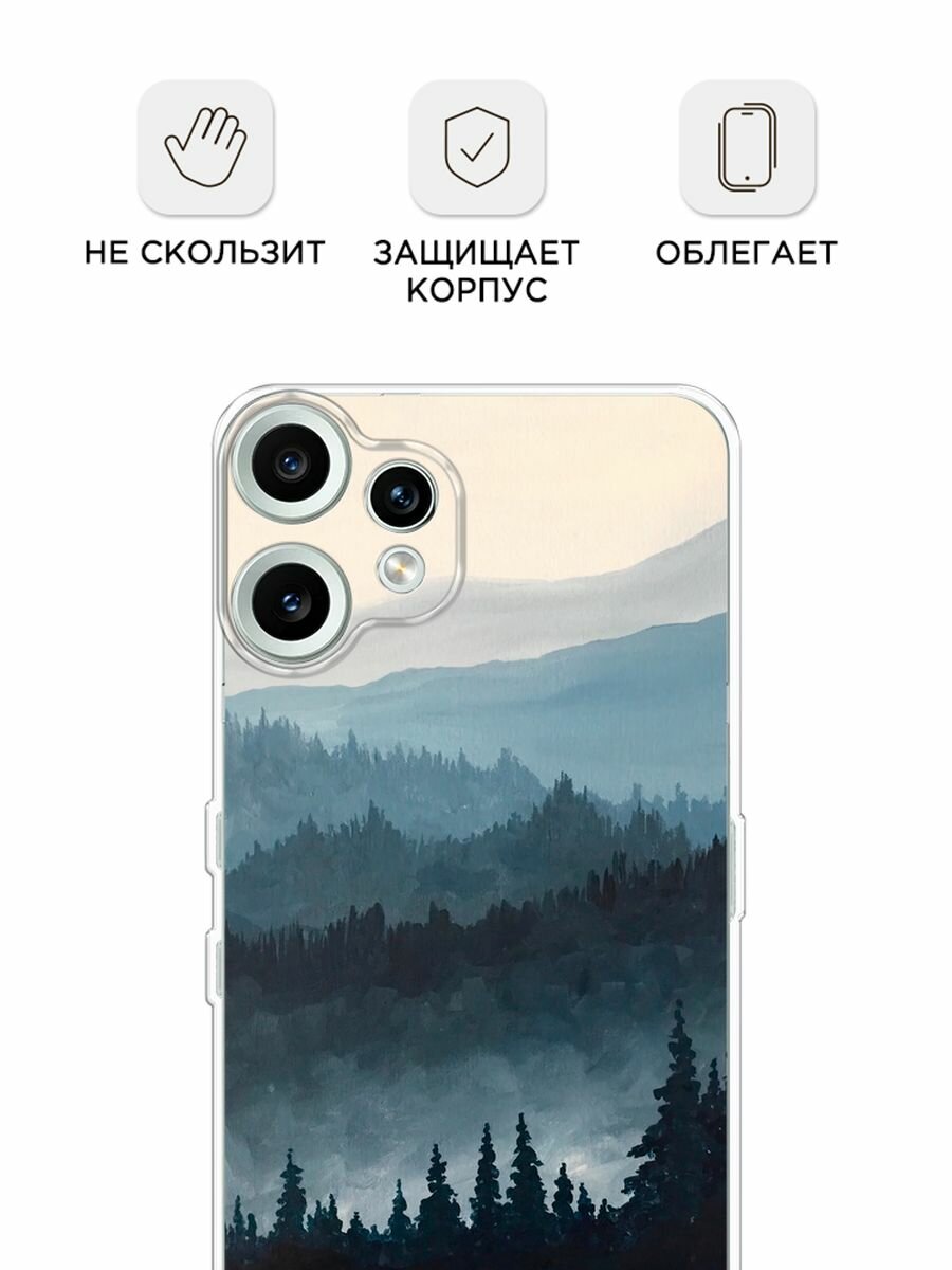 Чехол на CMF Phone 2 Pro / CMF Фон 2 Про с принтом "Туманные горы" — фото 1