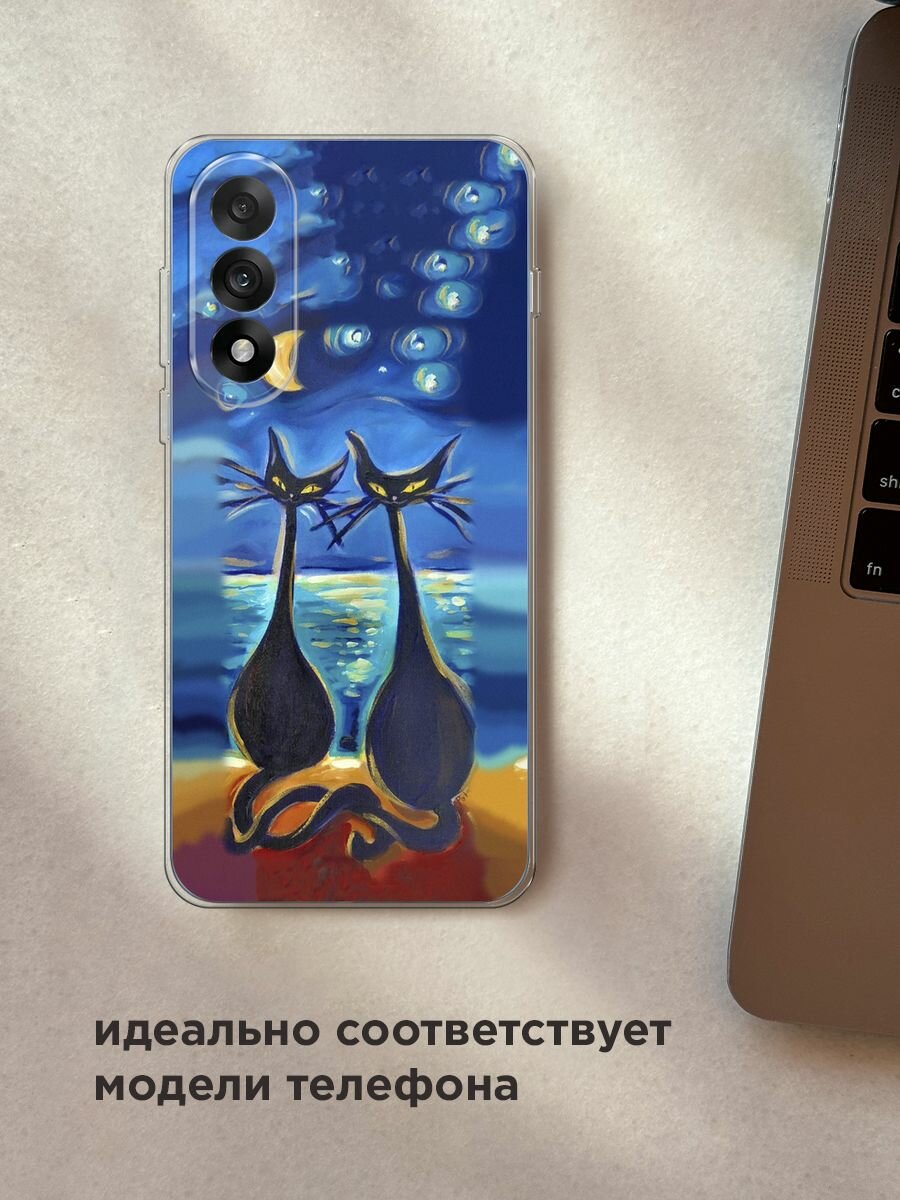 Чехол на OnePlus Nord 5 / Ван Плас Норд 5 с принтом "Влюбленные котики 7" — фото 1