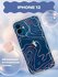 Чехол на Apple iPhone 12/12 Pro / Айфон 12 с принтом Розовые волны