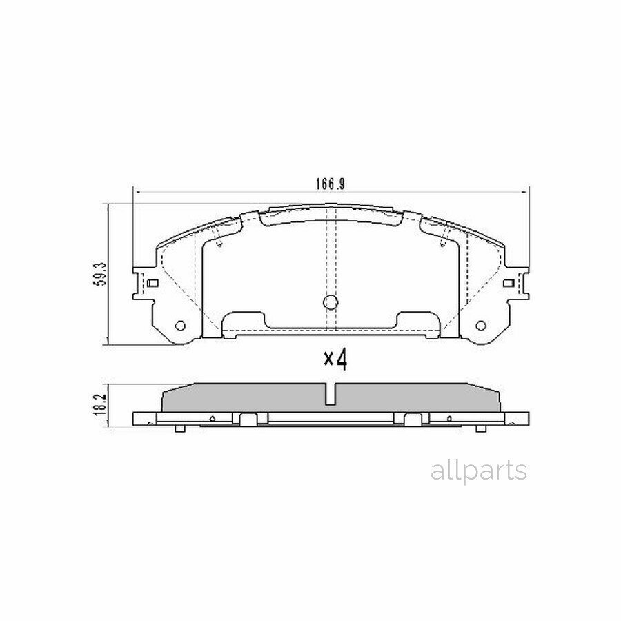 FREMAX FBP1657 колодки дисковые передние!\ Lexus RX 3.5 09>