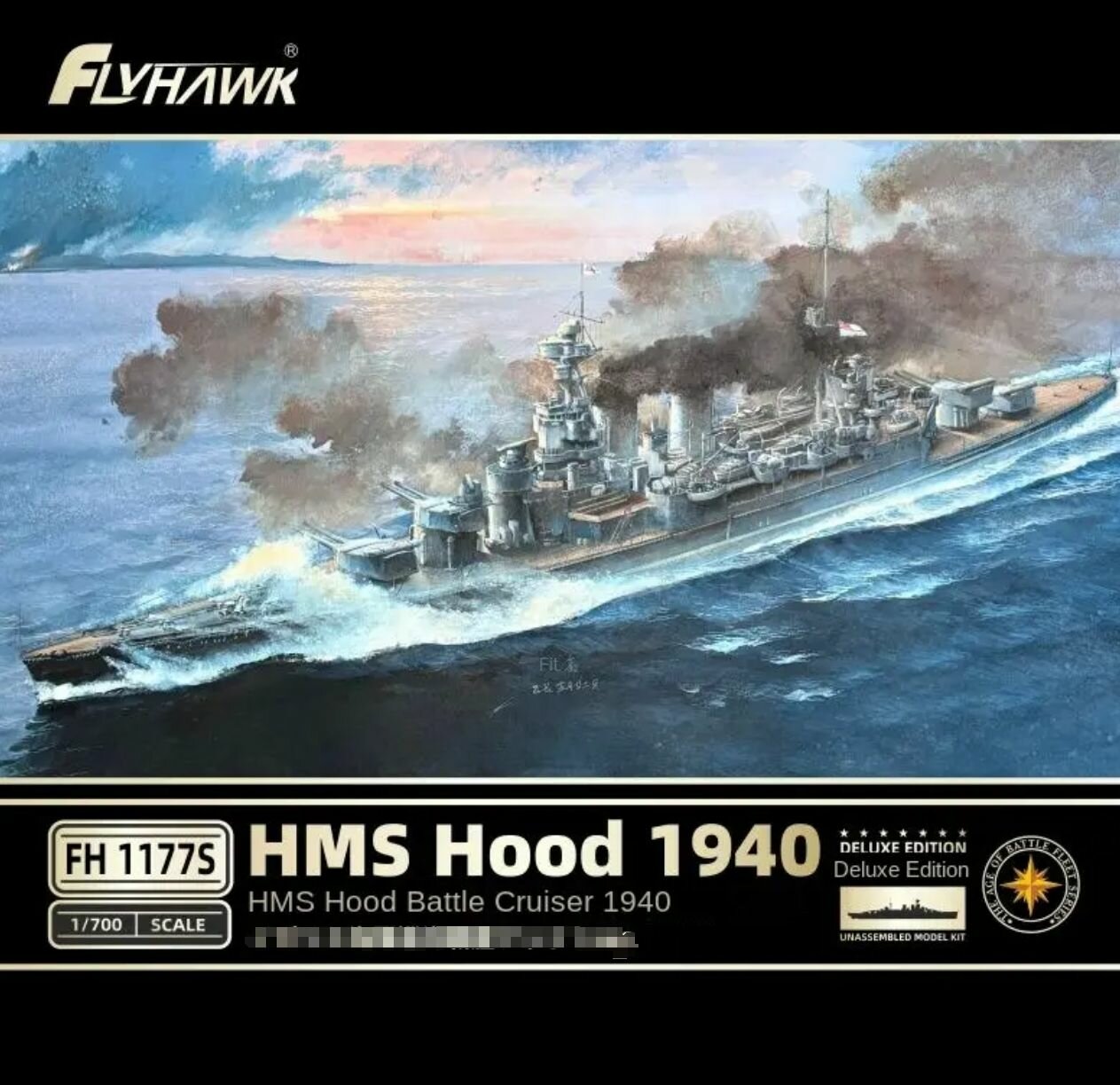 FLYHAWK FH1177S 1/700 HMS Hood Battle Cruiser 1940 сборная модель корабля эдиция делюкс