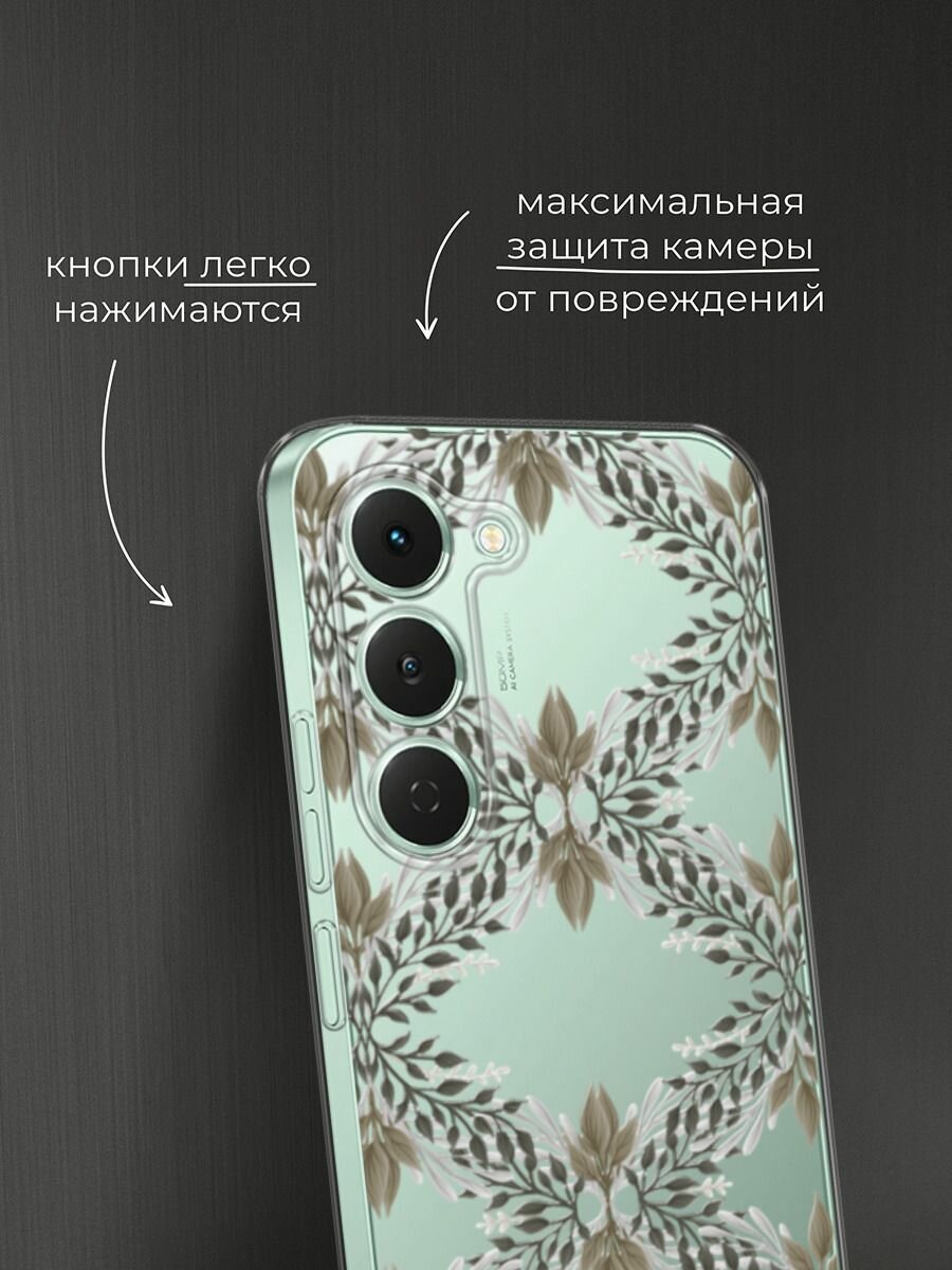 Чехол на Tecno Spark 40 Pro / Текно Спарк 40 Про с принтом "Калейдоскоп цветов" — фото 1