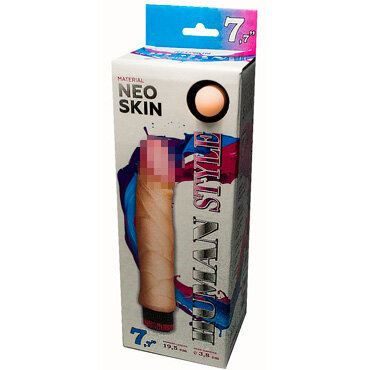 Биоклон Human Style 7,7", телесный Вибромассажёр реалистичный