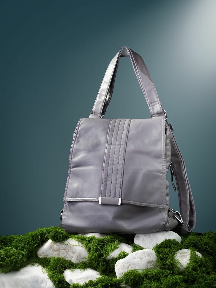 Городской рюкзак Baggins "Baggins" 5698, лиловый, искусственная кожа, на молнии