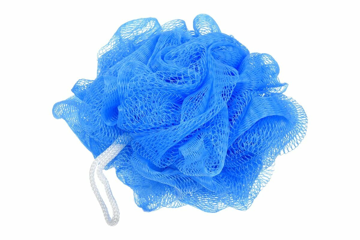 Банные Штучки Бант цветной мочалка для душа d-12 см 40 г, 4 цвета, код 40088