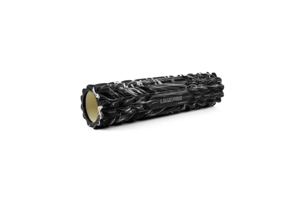 LivePro массажный роллер 45x11 см черный NL LP8233-BK для миофасциального релиза мышц