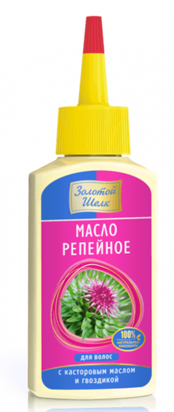 Золотой Шелк Масло Репейное Масло для волос "с касторовым маслом и Гвоздикой" 90 мл. (1843)
