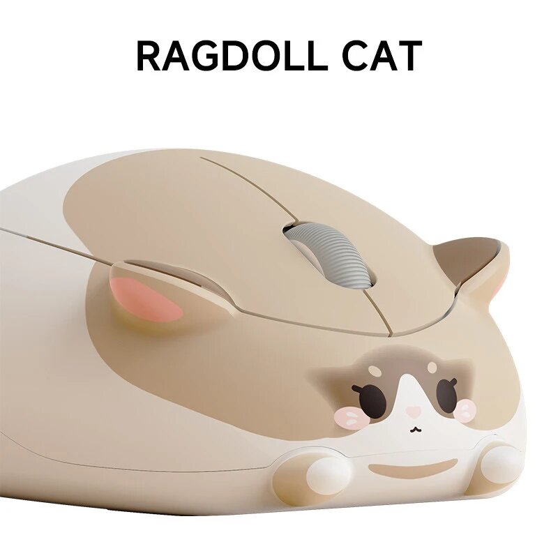 Беспроводная мышь DIGIBLUSKY Cartoon Animal, Ragdoll CatБеспроводная мышь DIGIBLUSKY Cartoon Animal, Ragdoll Cat